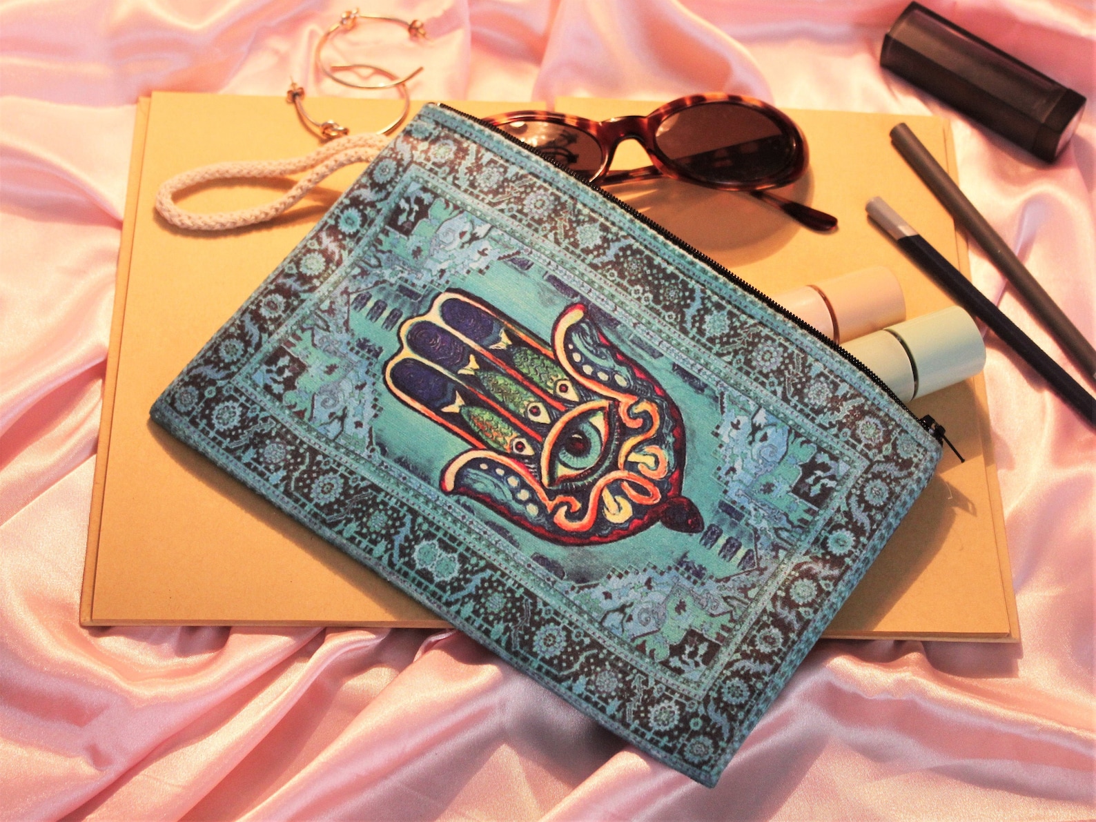 Fatima Hand Ethnic Wallet Coin Purse Pouch Gift Packaging Cosmetic Bag ...