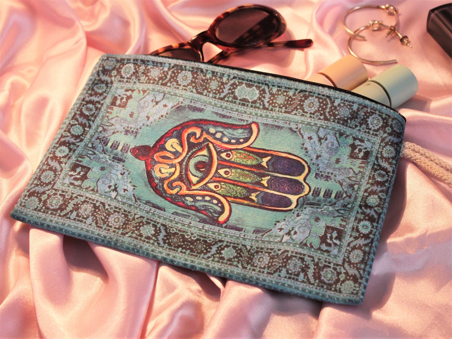 Fatima Hand Ethnic Wallet Coin Purse Pouch Gift Packaging Cosmetic Bag ...