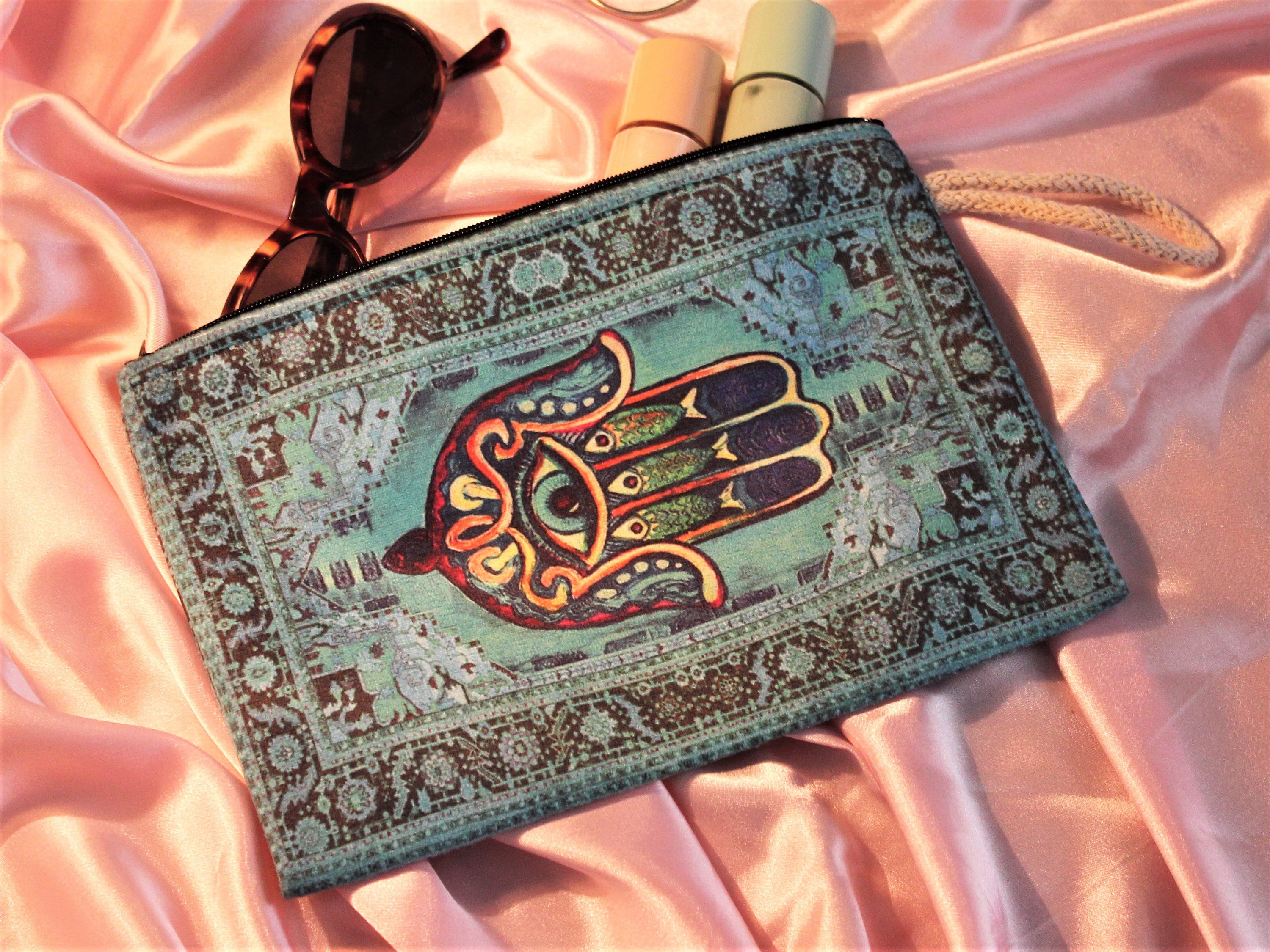 Fatima Hand Ethnic Wallet Coin Purse Pouch Gift Packaging Cosmetic Bag ...