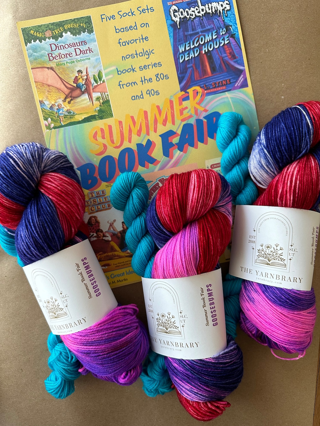 Goosebumps Biography Sock Set Summer Book Fair Collection - Etsy