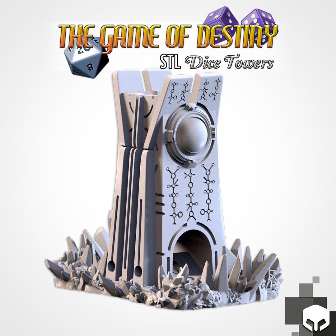 Alien Dice Tower 3D Printed Resin Miniature Dungeons and Dragons ...