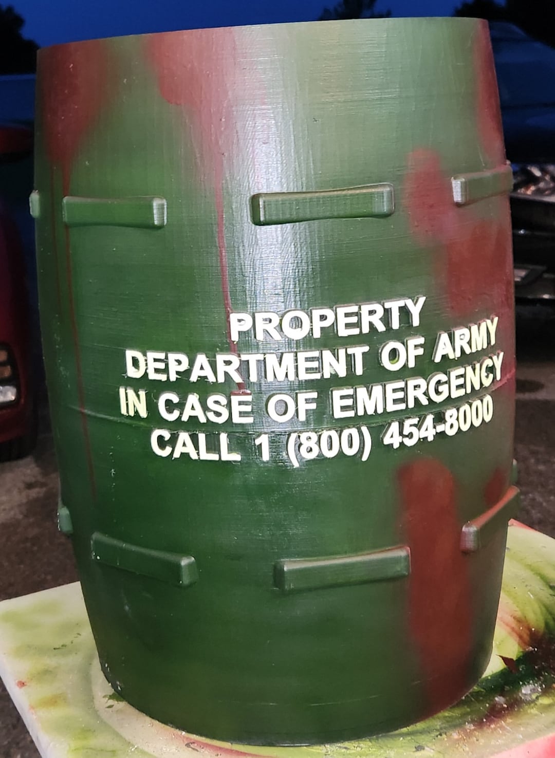 The Return of the Living Dead 245 Trioxin Barrel, Can Koozie Zombie ...