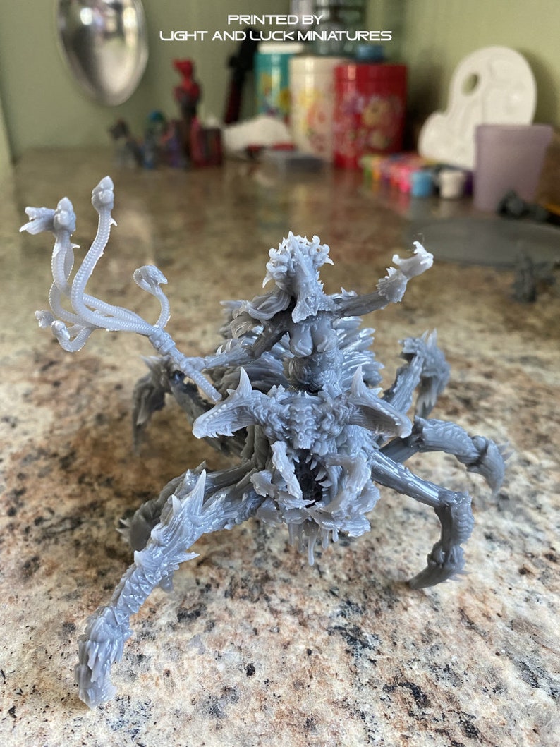 Lolth the Demon Queen 3D Printed Resin Miniature Dungeons - Etsy