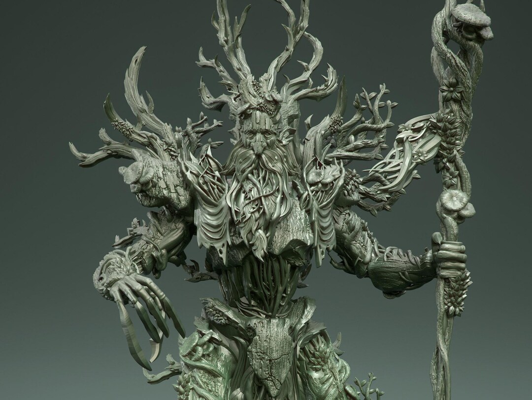 Druid, Tree Father, Ranger, Warrior, Toy, Gift, Video Games, 3D Print ...