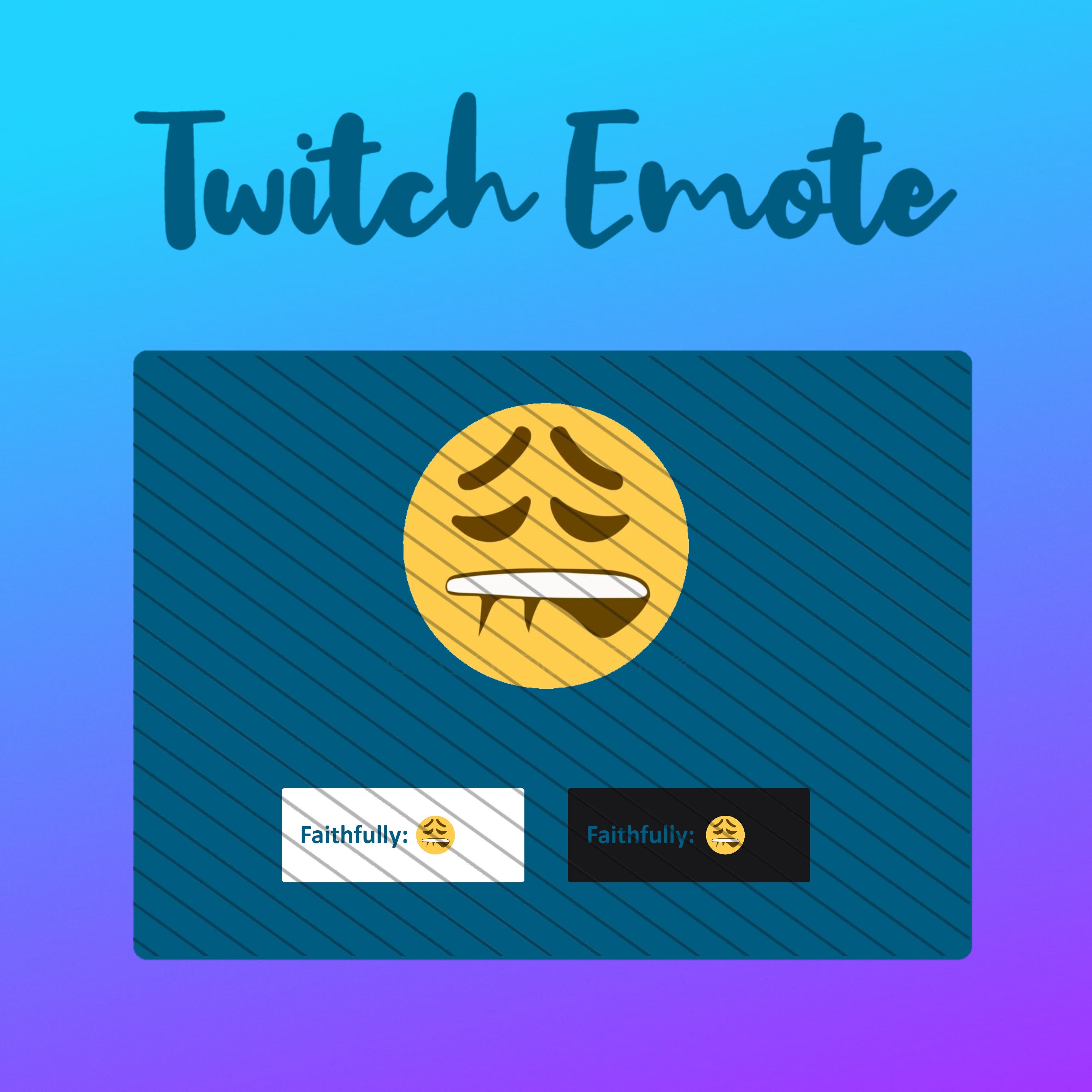 Lip Biting Meme Twitch Emote Text Emote Discord Emote - Etsy