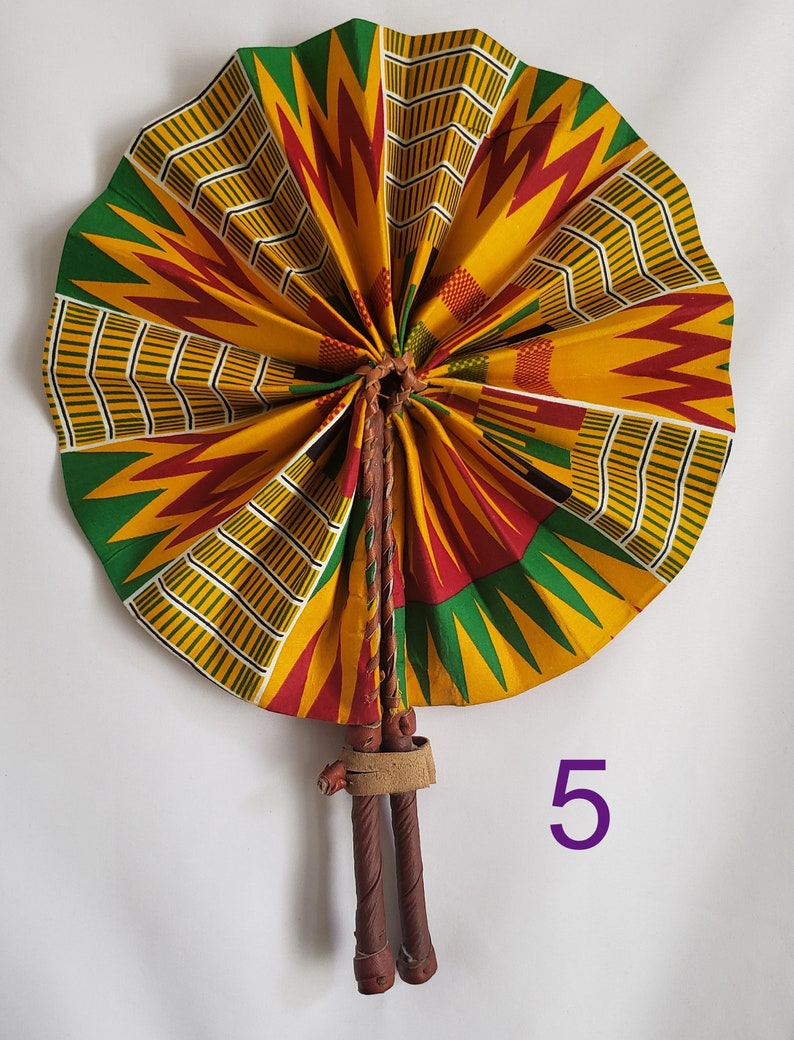 Ankara fabric fans/ African fabric fan/ Fabric fan/ Made in | Etsy