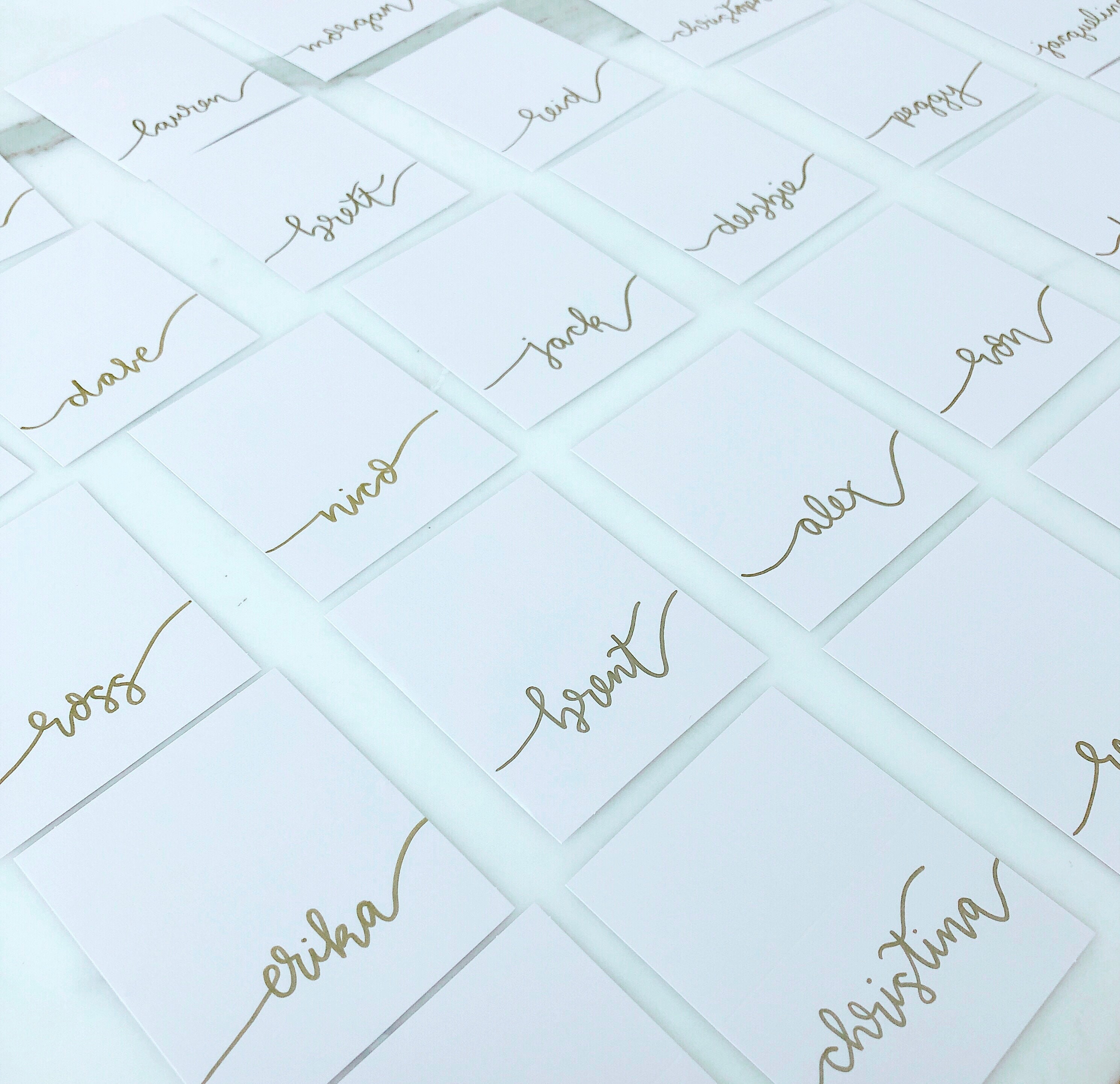 Custom Handwritten Personalized Calligraphy Place Cards weddings/events ...