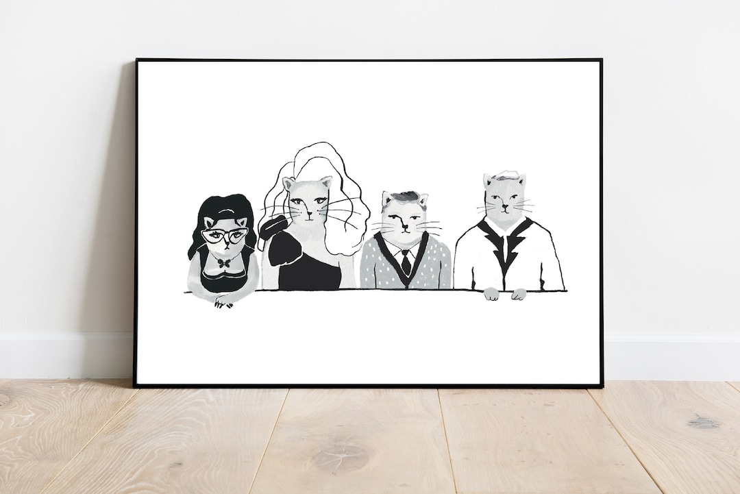 Rupaul's Drag Race Judges as Cats Art Print (A4 PDF) - Etsy