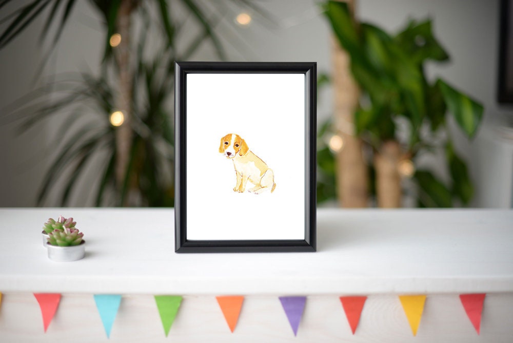 Printable Beagle Poster Instant Download Illustration - Etsy