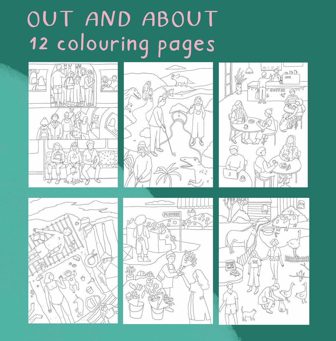 Printable Colouring Pages for Adults and Kids Coloring Book A4 Sheets ...