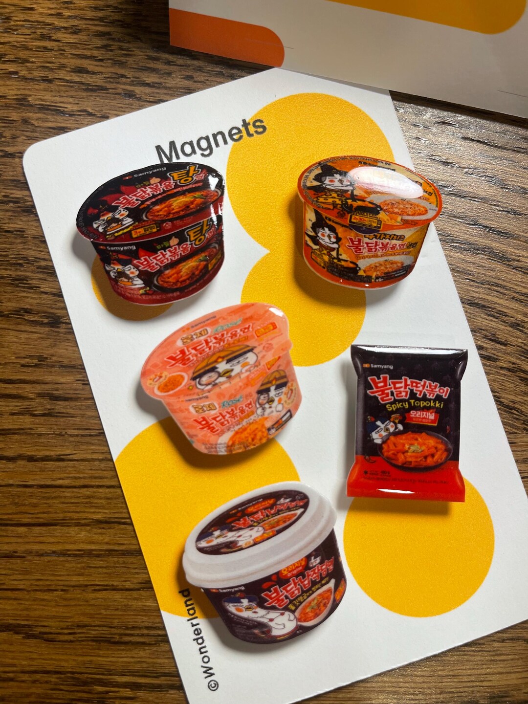 Buldak Ramen Magnet Set | Korean Food Lover Gift - Etsy