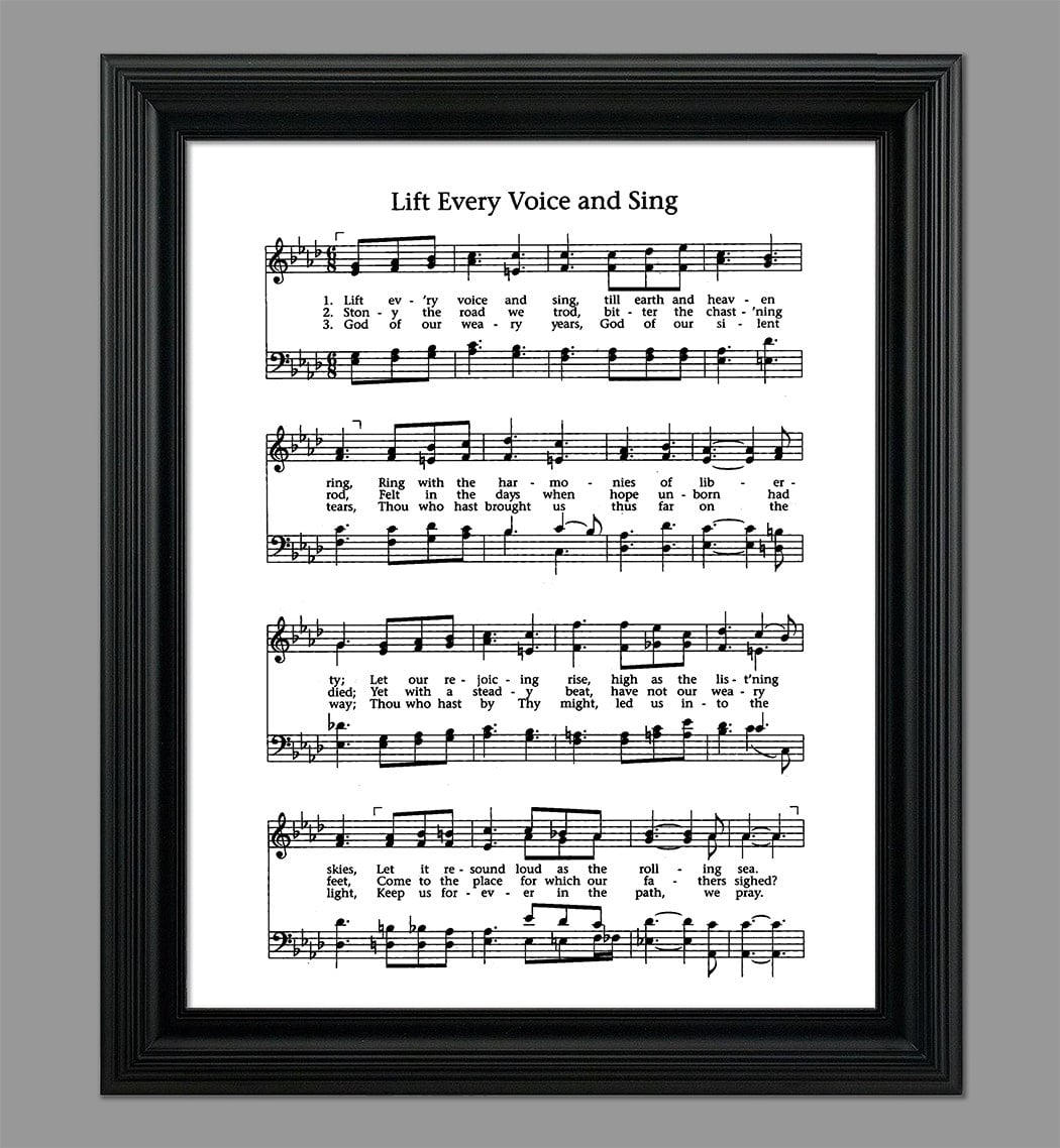 Lift Every Voice and With Us Sing Hymn Lyrics - Hymnal Sheet - Sheet ...
