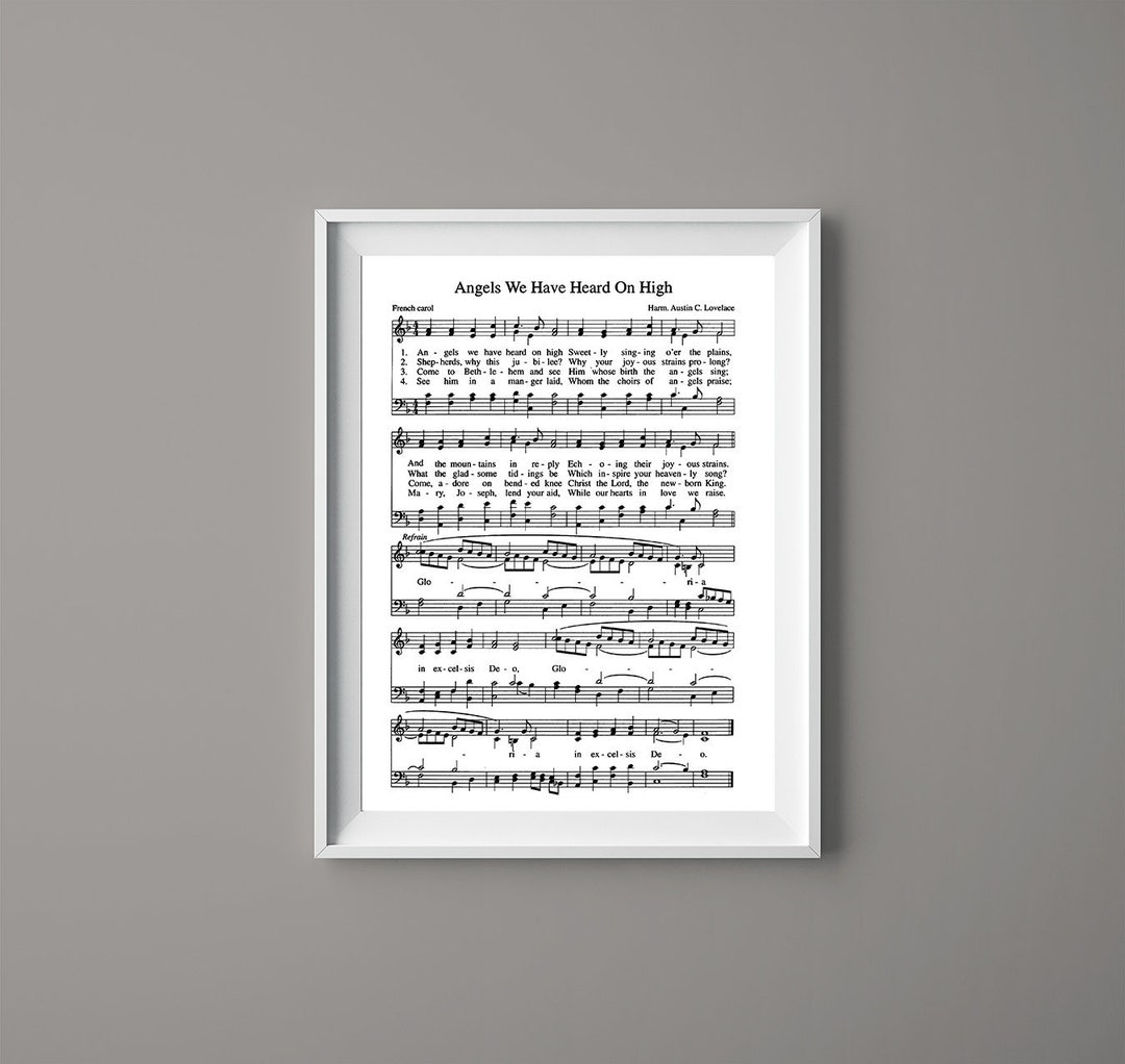 Angels We Have Heard on High Song Lyrics - Christmas Sheet - Sheet ...