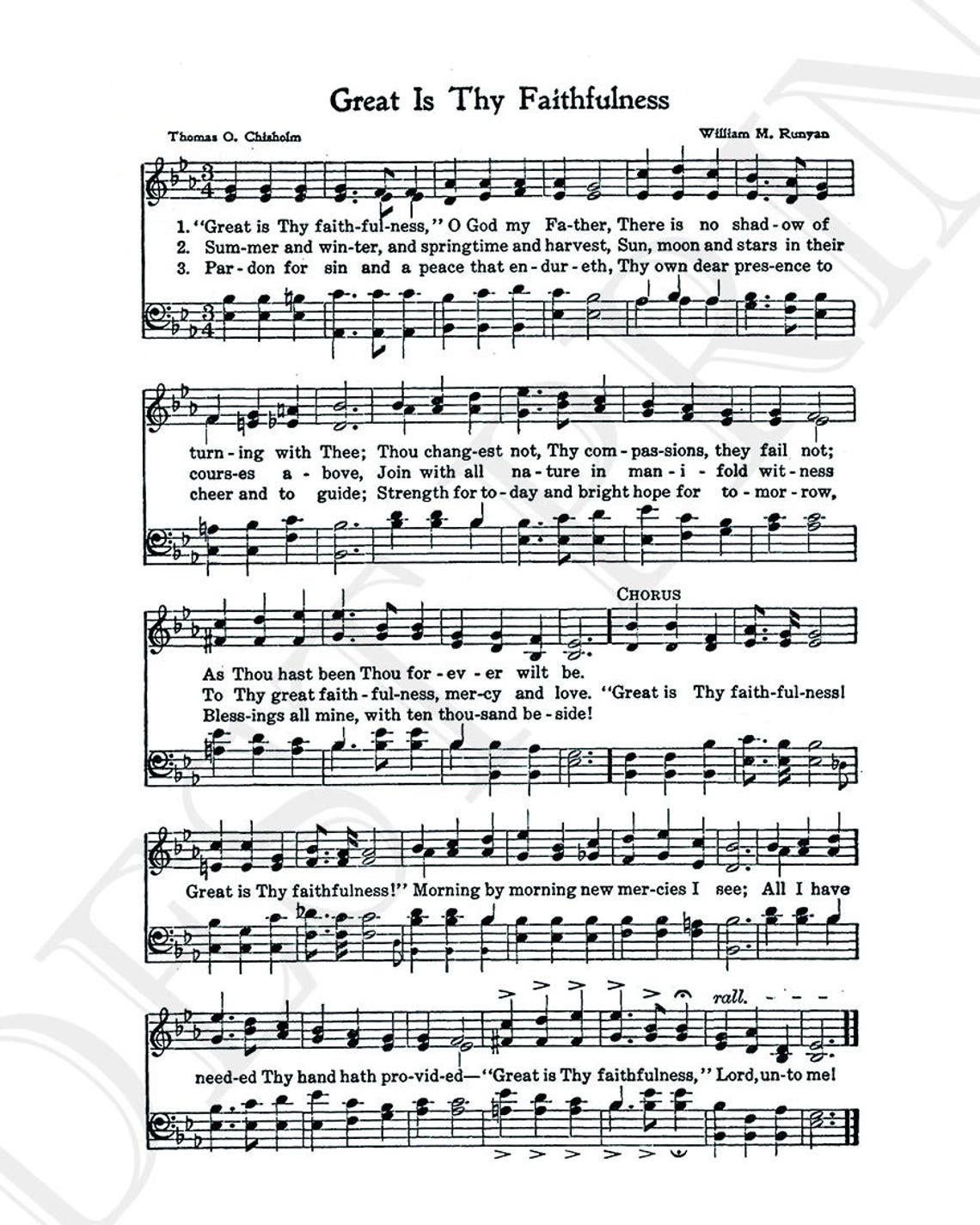 Great is Thy Faithfulness Hymn Lyrics Hymnal Art Sheet - Etsy Great is Thy Faithfulness Hymn Lyrics Hymnal Art Sheet - Etsy