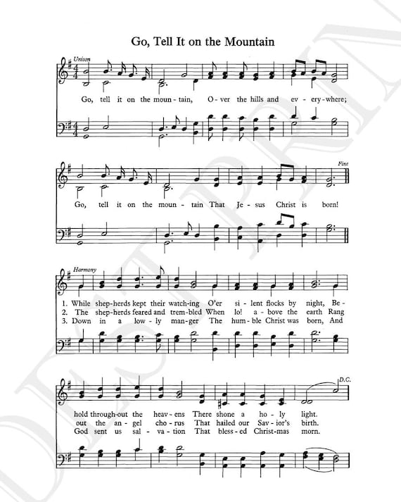 Go Tell It On The Mountain Lyrics