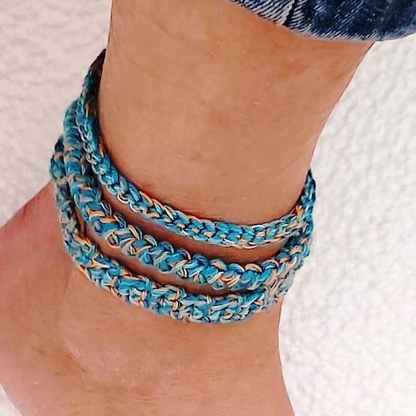 Braided Anklet - Etsy