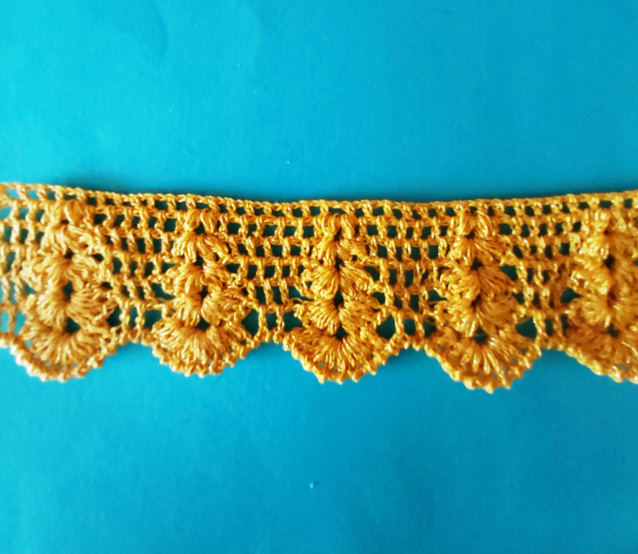 Handcrochet Double-sided Lace Edging, Crochet Vintage Style Lace Border ...