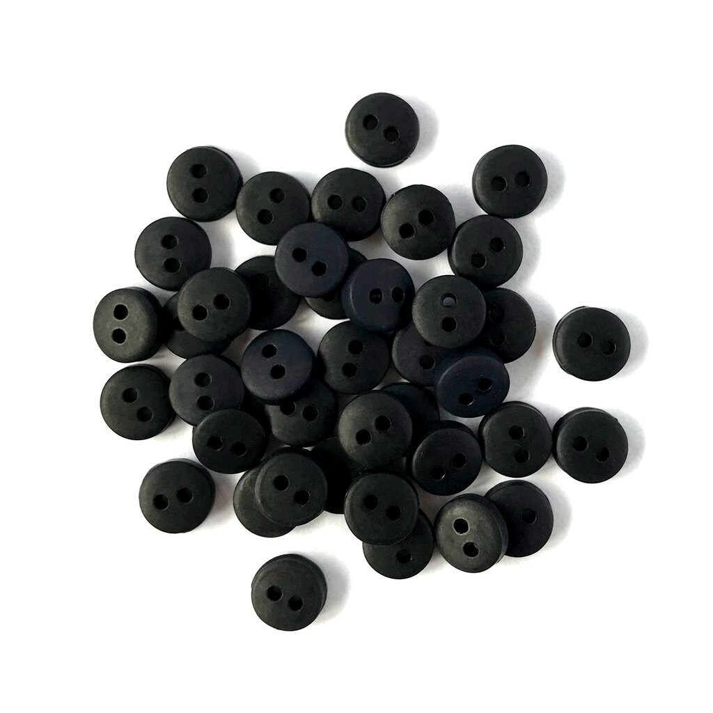 Black Tiny Buttons 1/4 inch Buttons Galore & More 1553 | Etsy