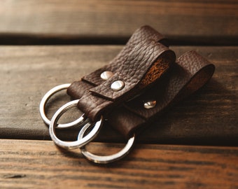 Water Buffalo Leather Key Chain Key Ring Key Fob Key Loop - Etsy