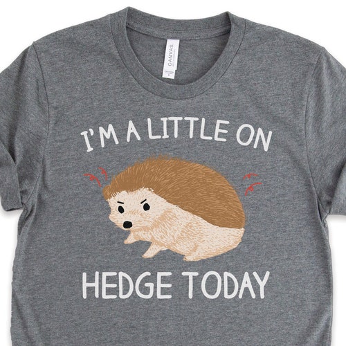 Funny Hedgehog Shirt Hedgehog and Flower Tee Porcupine - Etsy