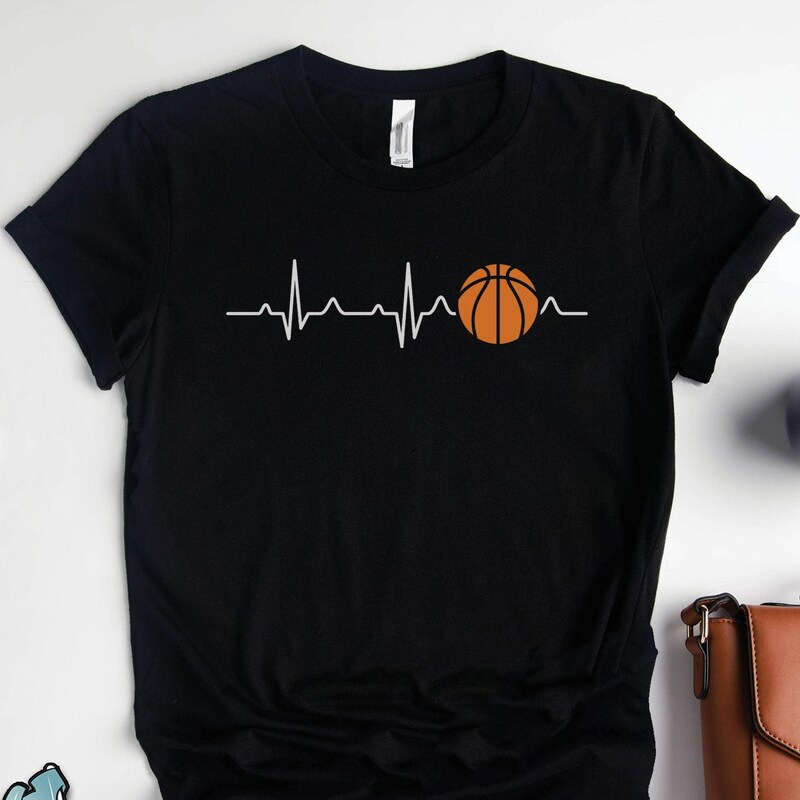 Basketball Heartbeat Svg - Etsy