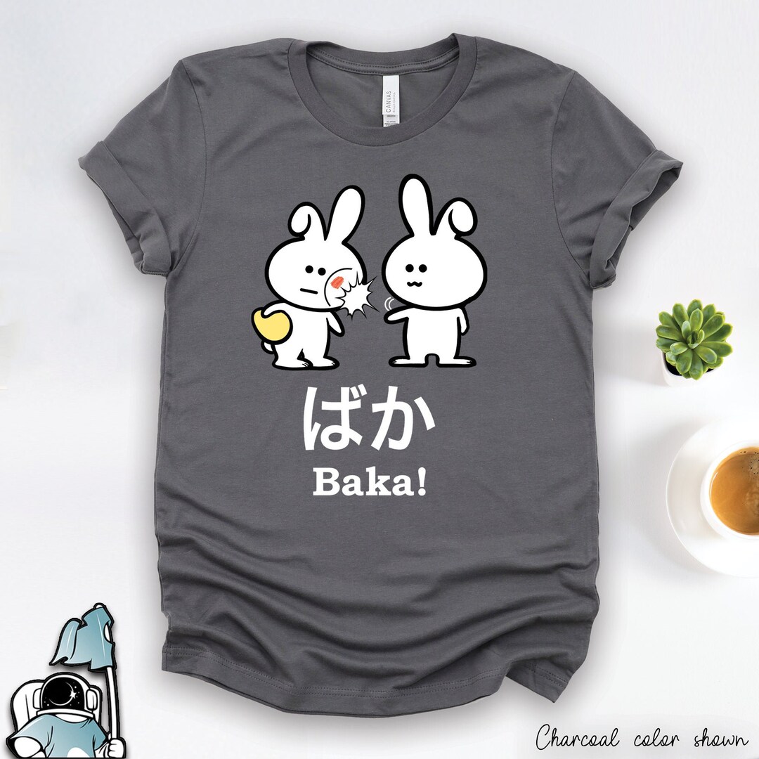 Baka Anime Rabbit Shirt, Baka Shirts, Funny Kawaii Japanese Slap Manga ...