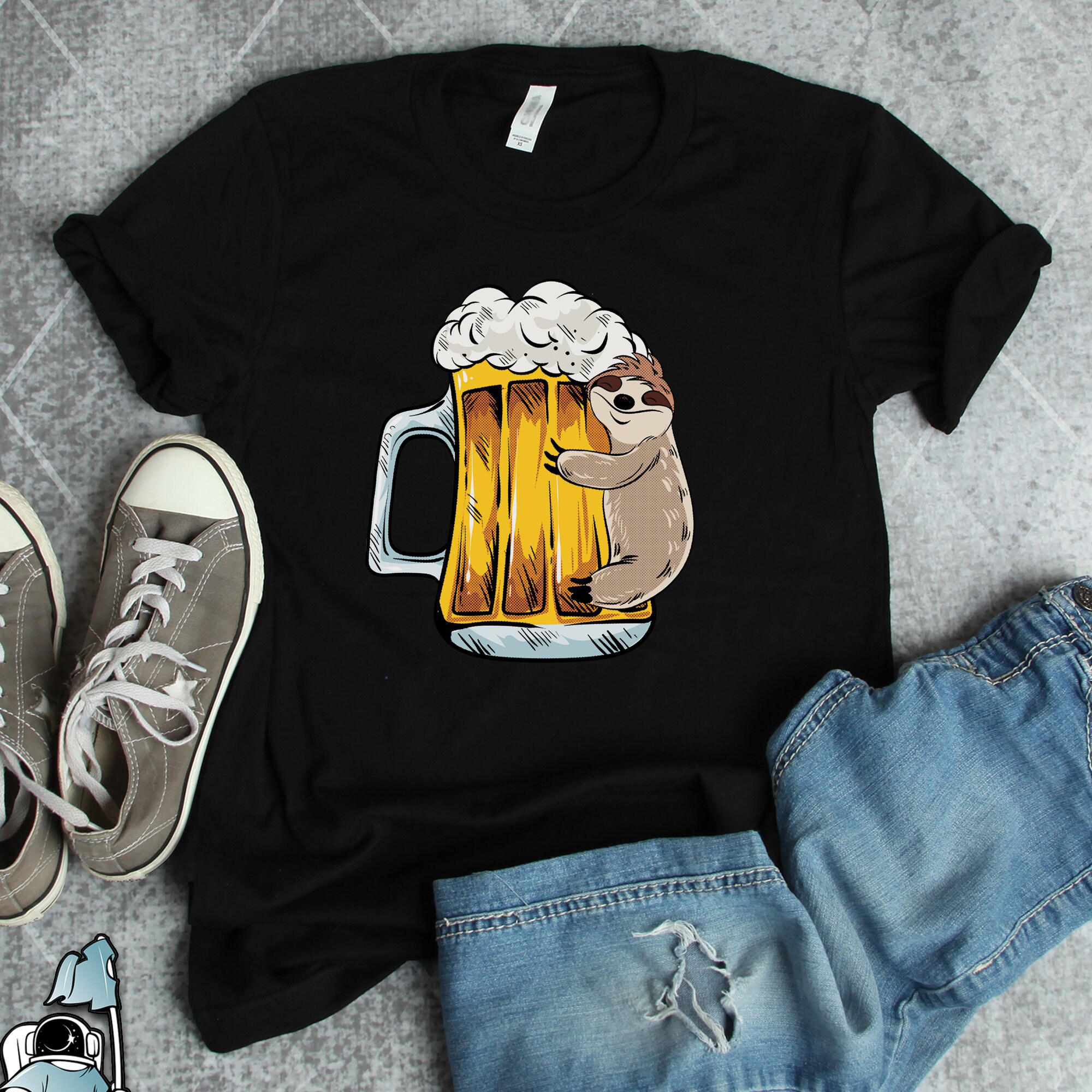 Sloth Beer Shirt Sloth Shirts Beer Lover Shirt Beer | Etsy