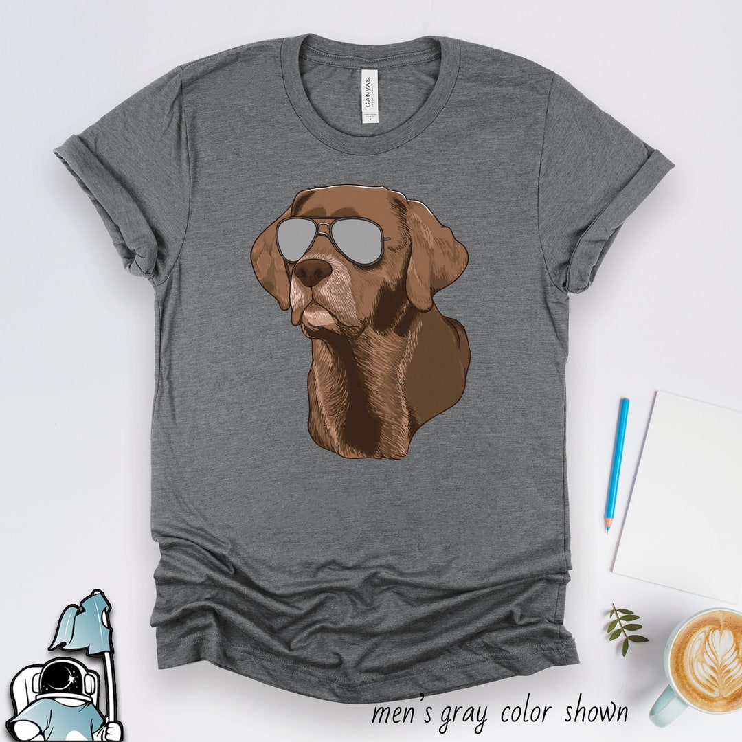 Chocolate Lab Dog Shirts, Labrador Dog Gifts, Dog Wearing Sunglasses ...