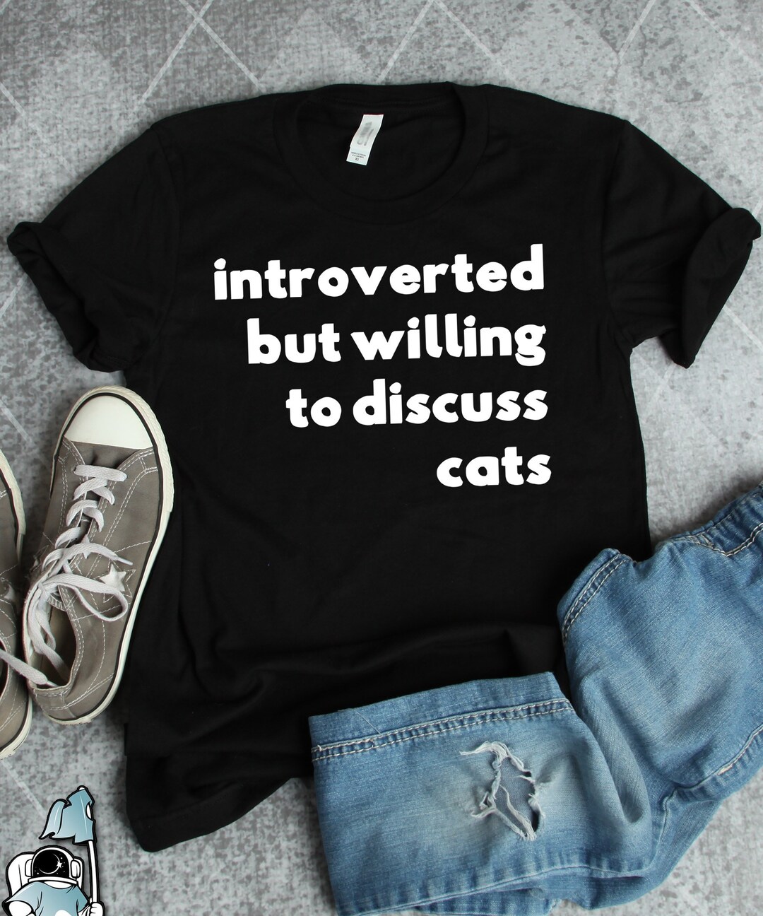 Introverted but Willing to Discuss Cats Shirt, Cat Shirts, Cat Gifts ...
