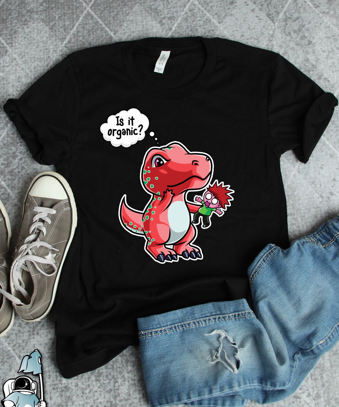 T-rex Shirts, T-rex is It Organic Shirt, Funny Vegan Shirts, Vegetarian ...
