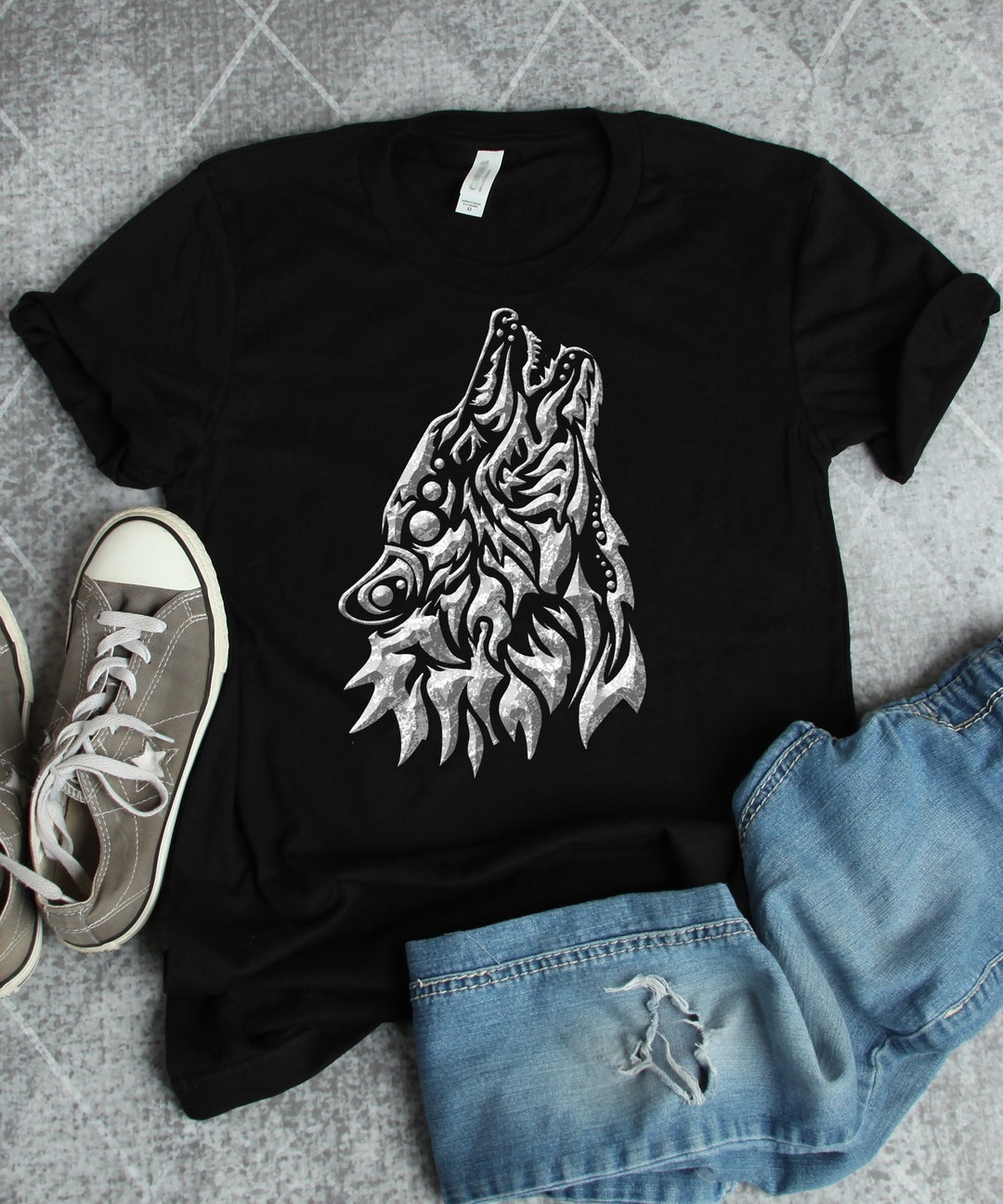Fenrir Viking Howling Wolf Shirts, Fenrir Gifts, Norse Mythology Shirts ...