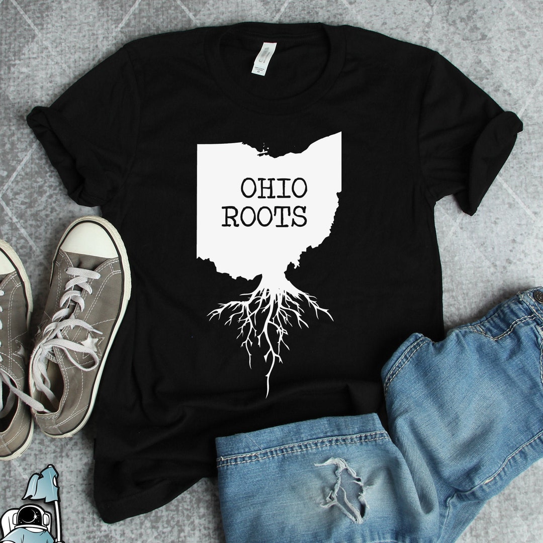 Ohio Shirts, Ohio Gifts, Ohio Roots Shirt, American State OH Print ...