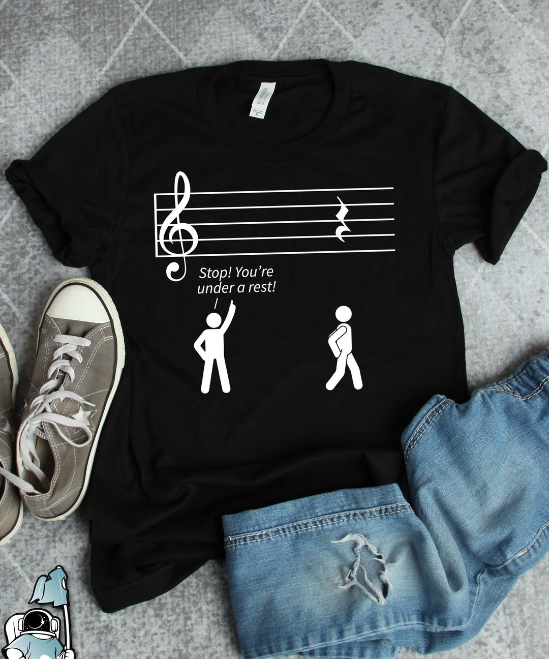 Stop Under a Rest Music Shirt, Band Shirts, Orchestra Shirts, Music ...
