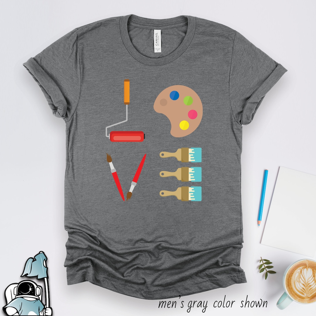 Love Art Tools Shirt, Art Shirts, Artist Shirts, Art Gifts, Painting ...