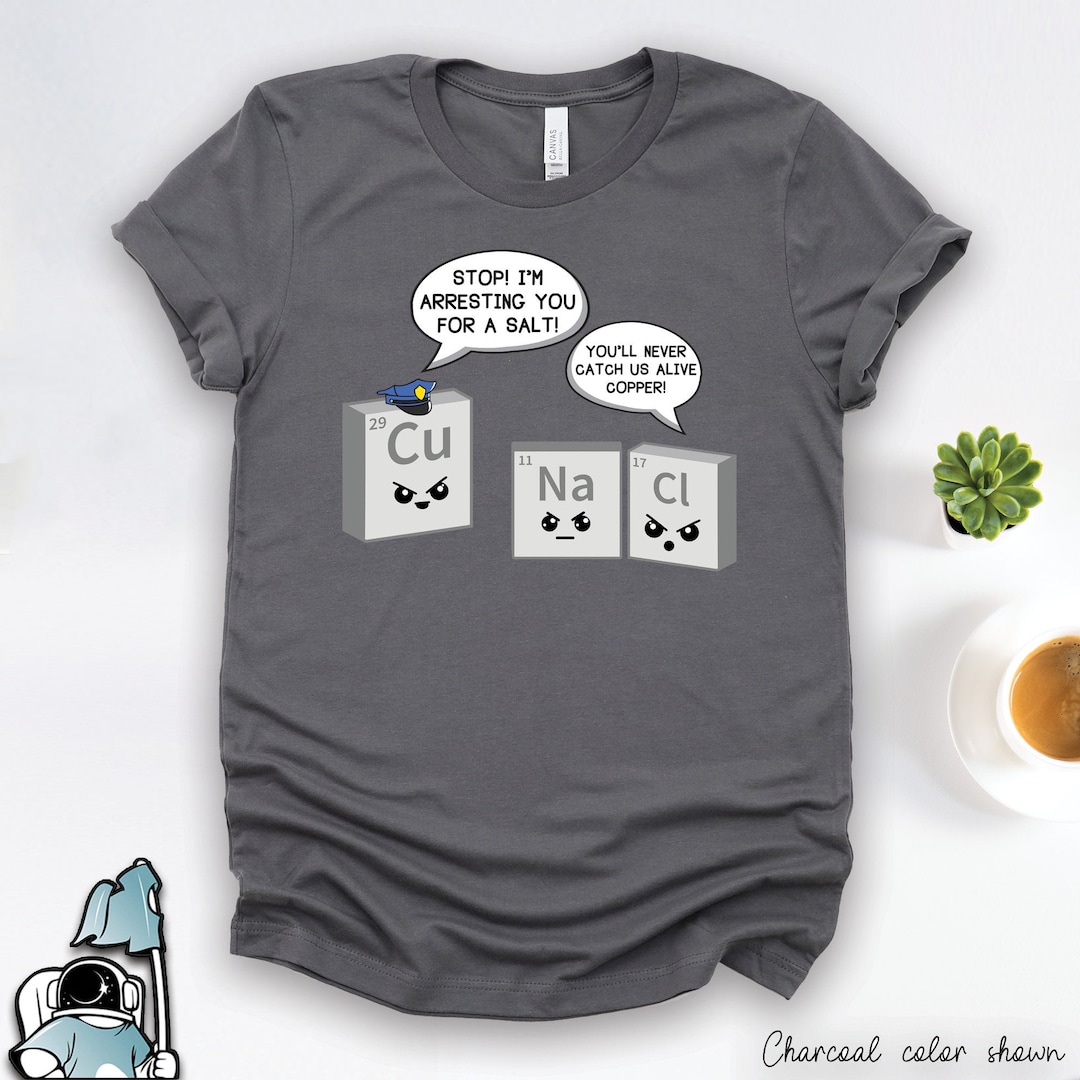 Chemistry Shirt, Chemistry Gift, Periodic Table of Elements A Salt and ...