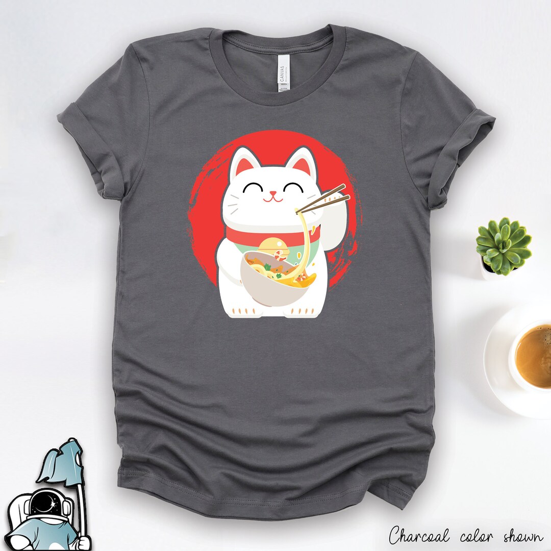 Ramen Cat Shirts, Ramen Noodles Shirt, Ramen Shirts, Ramen Art ...