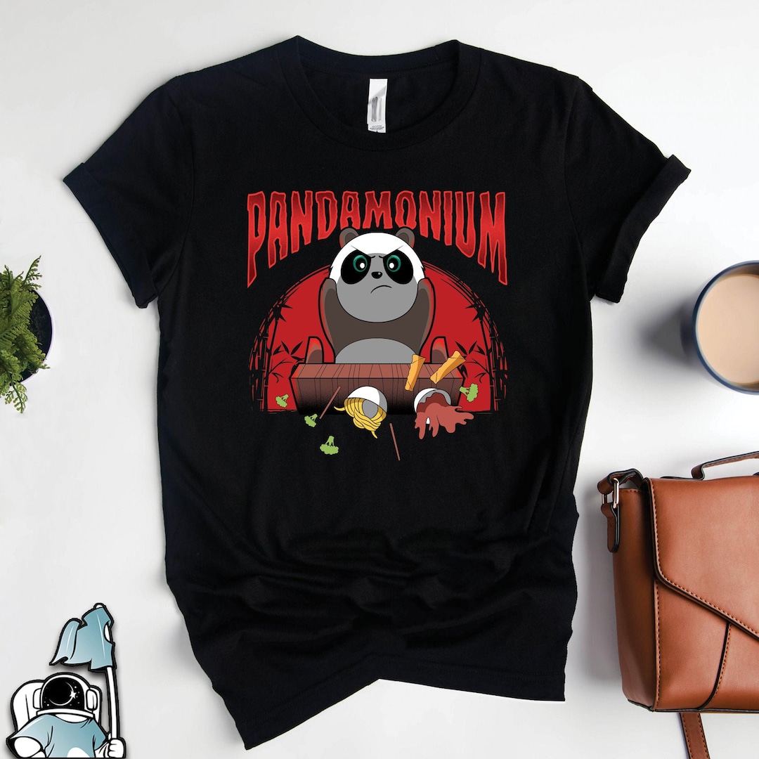 Panda Pandamonium Shirt, Panda Art, Panda Gifts, Animal Lover Gifts - Etsy