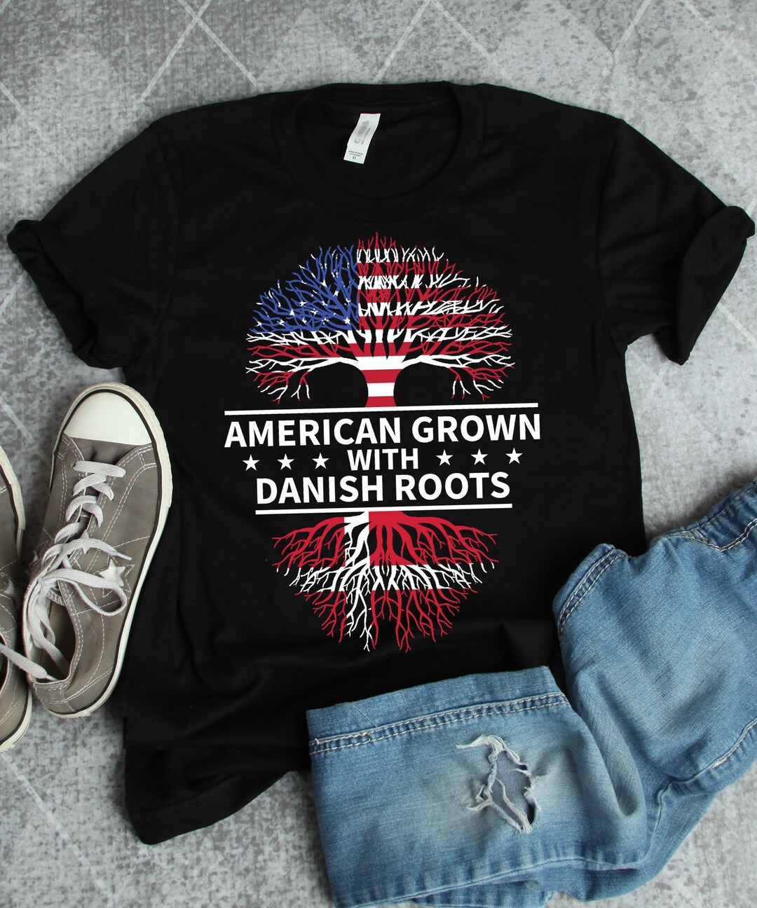 Danish Roots American Grown Shirt, Denmark Shirts, Denmark Gifts ...