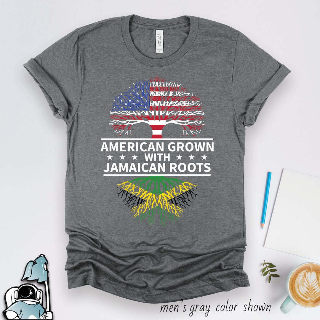Jamaica Roots American Grown Shirt, Jamaican Shirts, Jamaica Roots ...