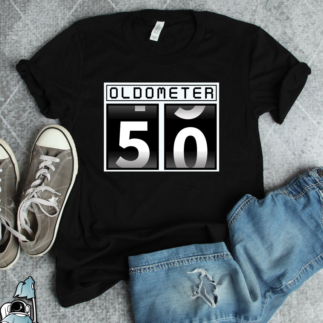 Oldometer 50th Birthday Shirt, 50 Years Old Shirt, Funny Car Lover ...