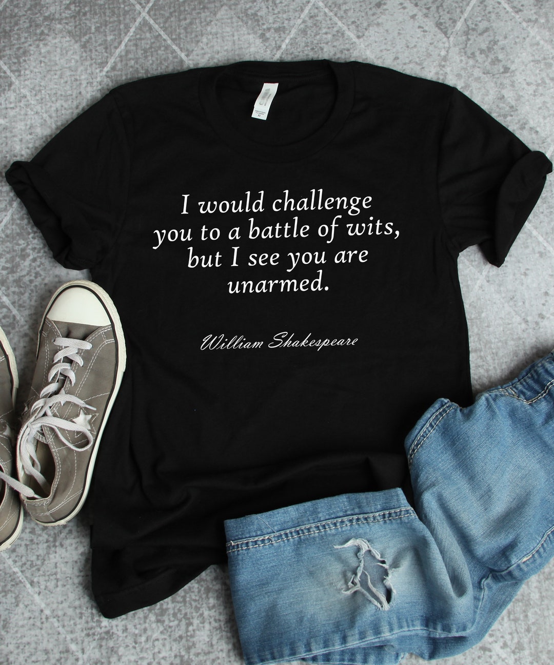 William Shakespeare Battle of Wits Quote Shirt, Literature Shirts ...