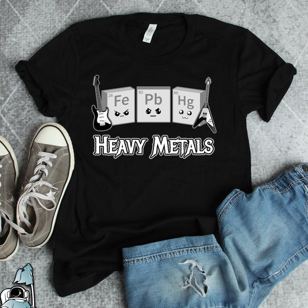 Heavy Metals Periodic Table of Elements Shirt, Chemistry Shirts ...