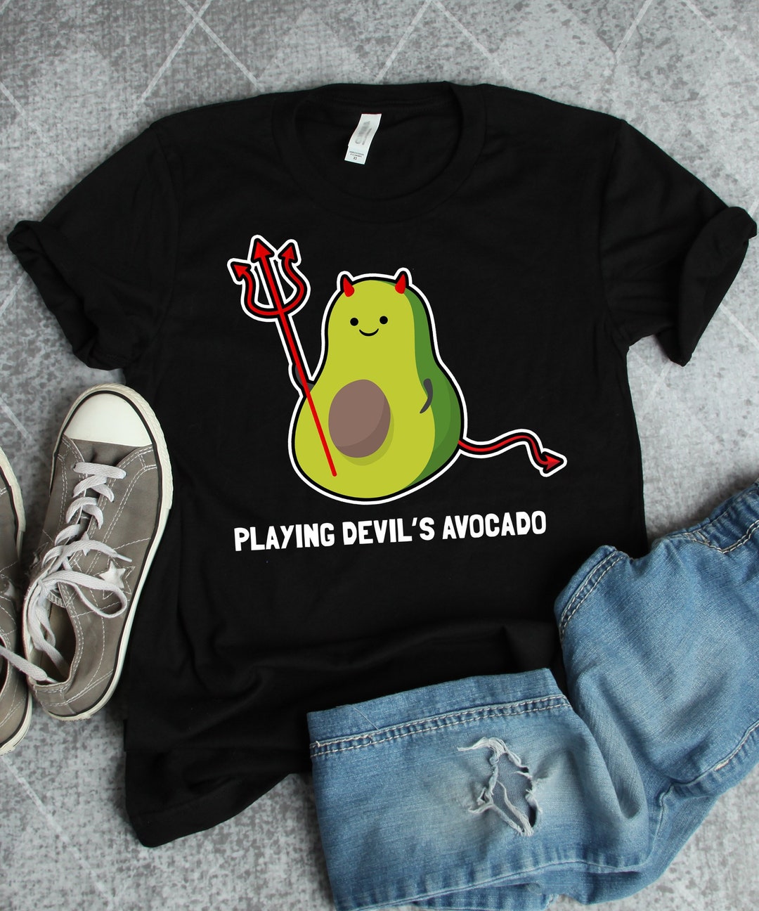 Devil's Avocado Shirt, Avocado Gifts, Avocado Art, Funny Vegan Gift ...