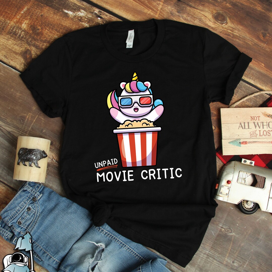 Unicorn Movie Critic Shirt, Movie Buff Shirts, Horror Movie Fan Shirt ...