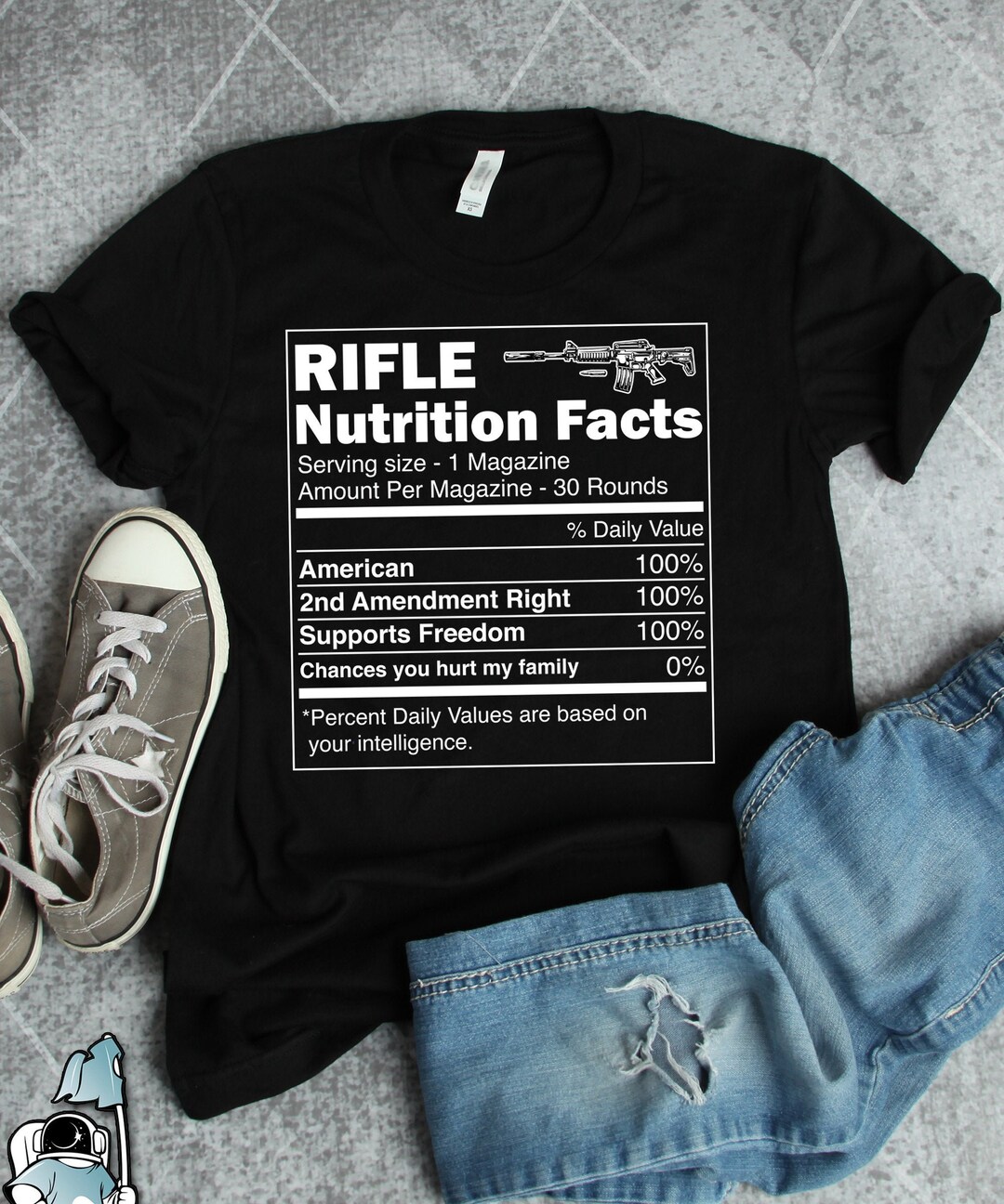 Rifle Nutrition Facts Gun Shirts, Rifle Shirts, Gun Owner Shirts, 2nd ...