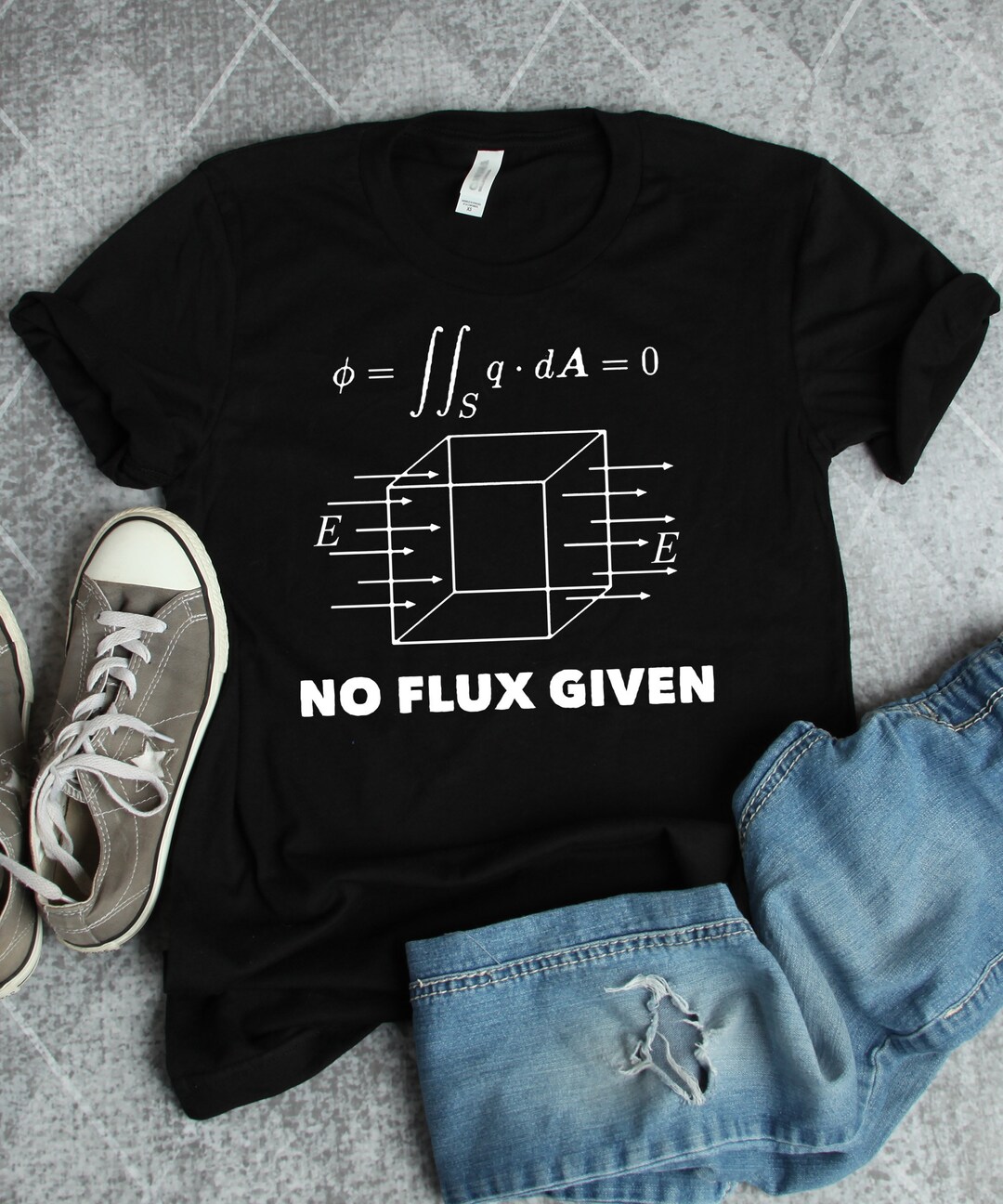 No Flux Given Physics Shirt, Physics Teacher Shirt, Physics Gifts ...