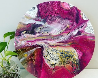 Round Canvas Art | Etsy