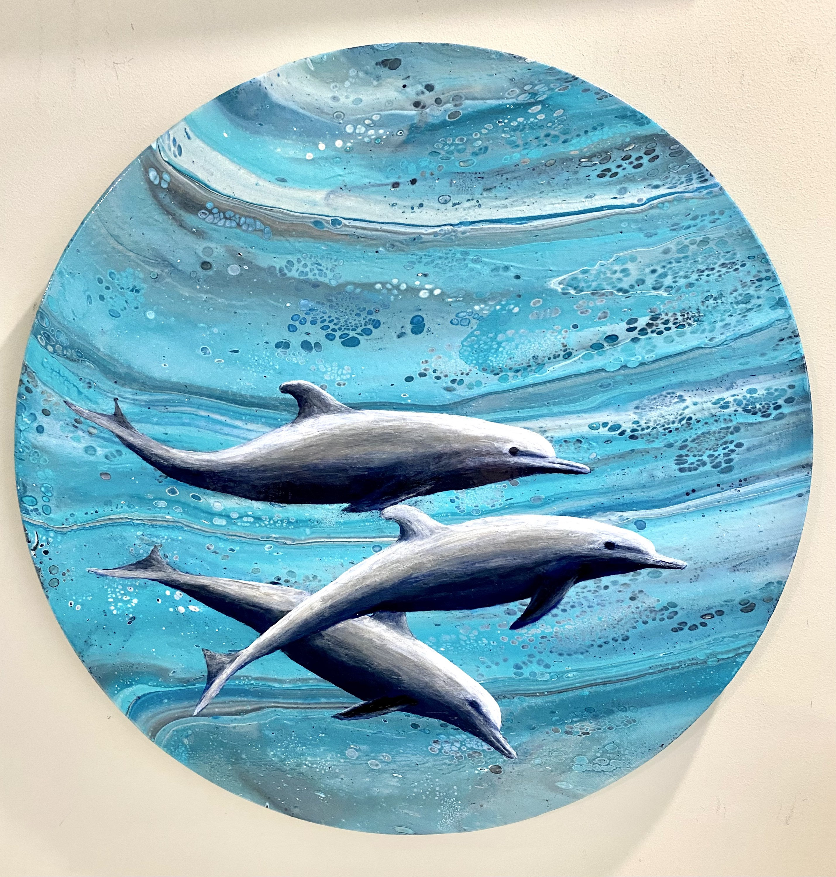 Acrylic Dolphin Painting
