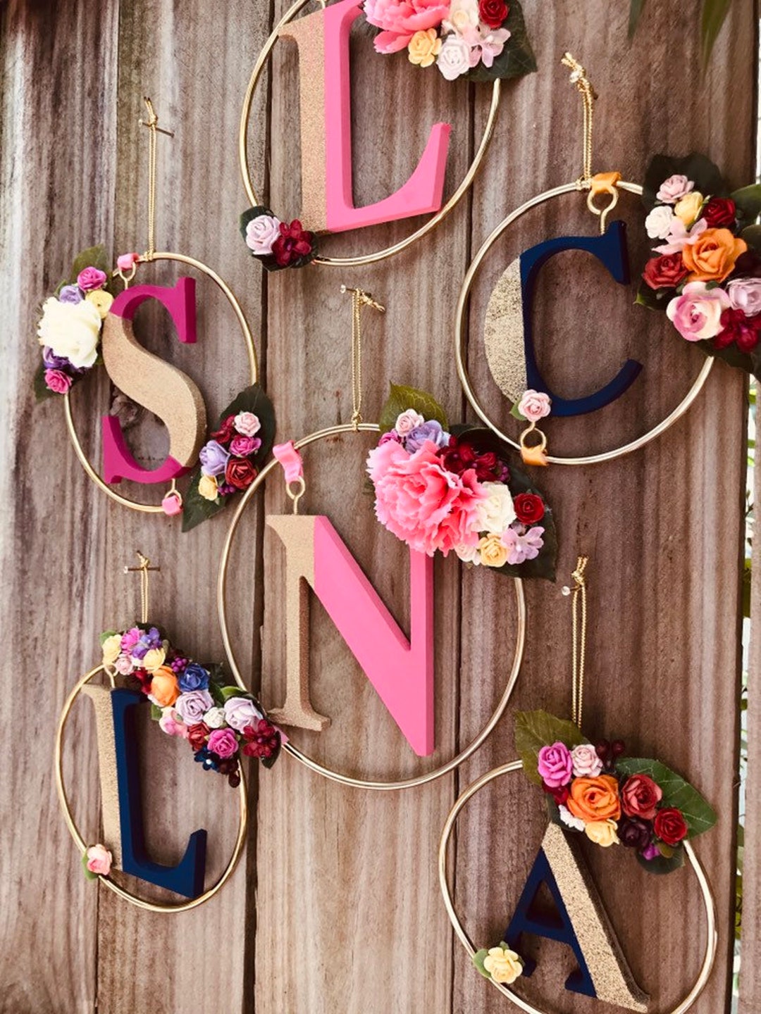 Monogram Hanging Letter Wooden Letter Decorative Letter - Etsy
