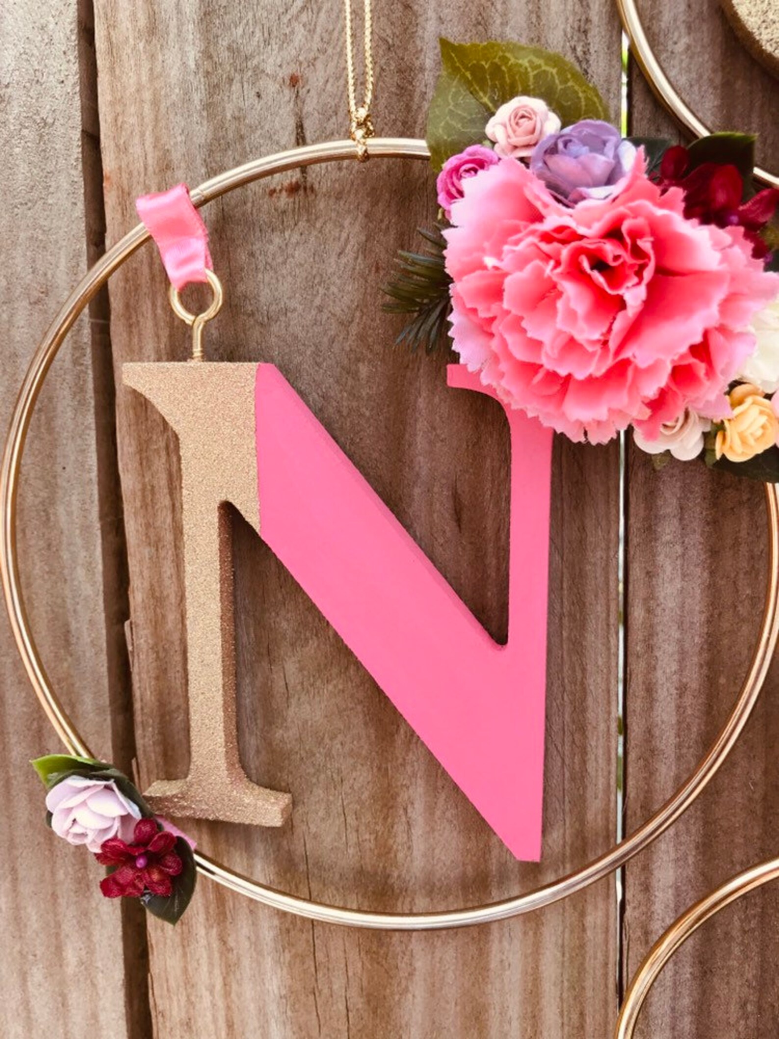 Monogram Hanging Letter Wooden Letter Decorative Letter | Etsy